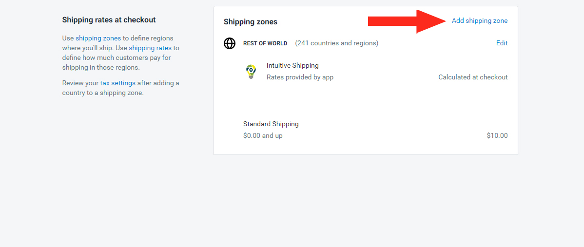 How To Create A New Shipping Zone – Intuitive Shipping Help Center