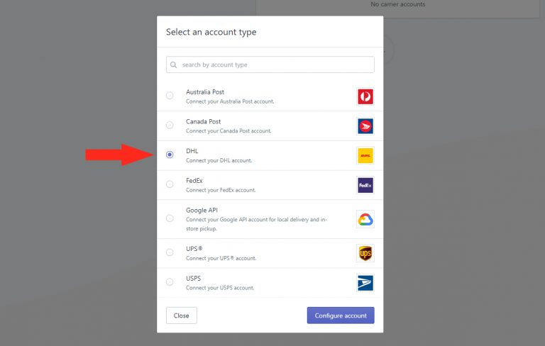 Connect Your DHL Account – Intuitive Shipping Help Center